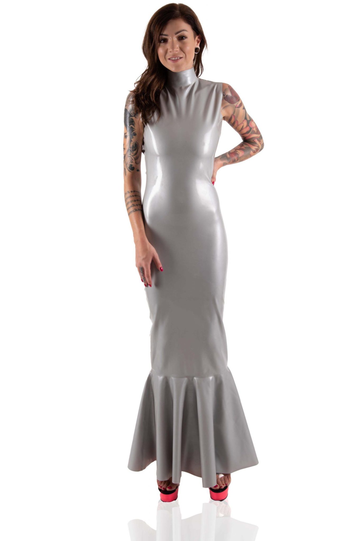 Sirena Latex Dress with back zip